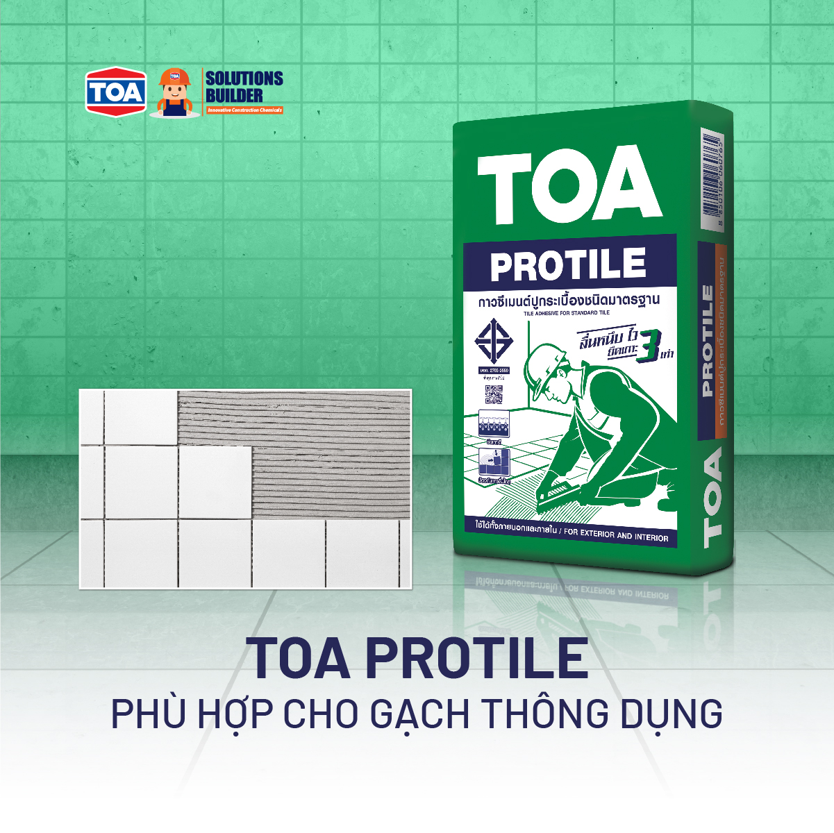 Keo dán gạch Toa Protile 20kg